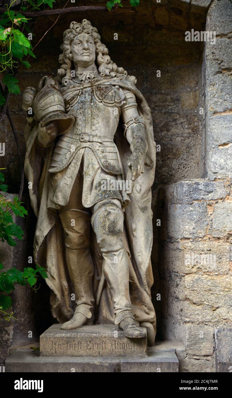 Historical statue in a castle Stock Photo - Alamy