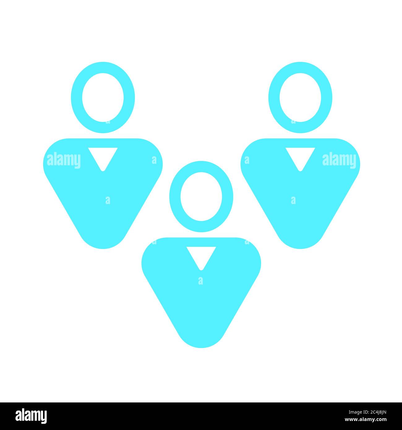 Three man icon Cut Out Stock Images & Pictures - Alamy