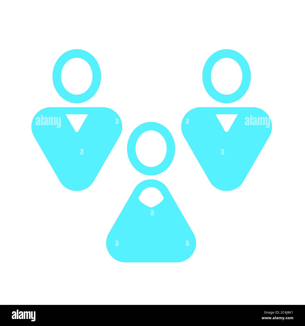 Modern user icon - White woman on top Stock Photo - Alamy