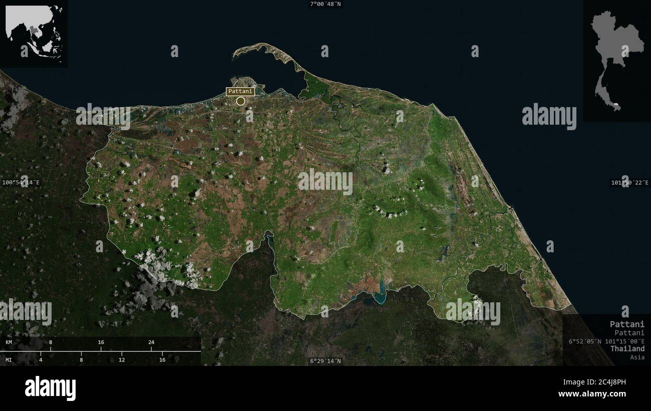 Pattani outline map hi-res stock photography and images - Alamy