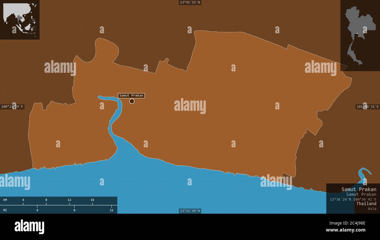 Samut prakan outline map hi-res stock photography and images - Alamy