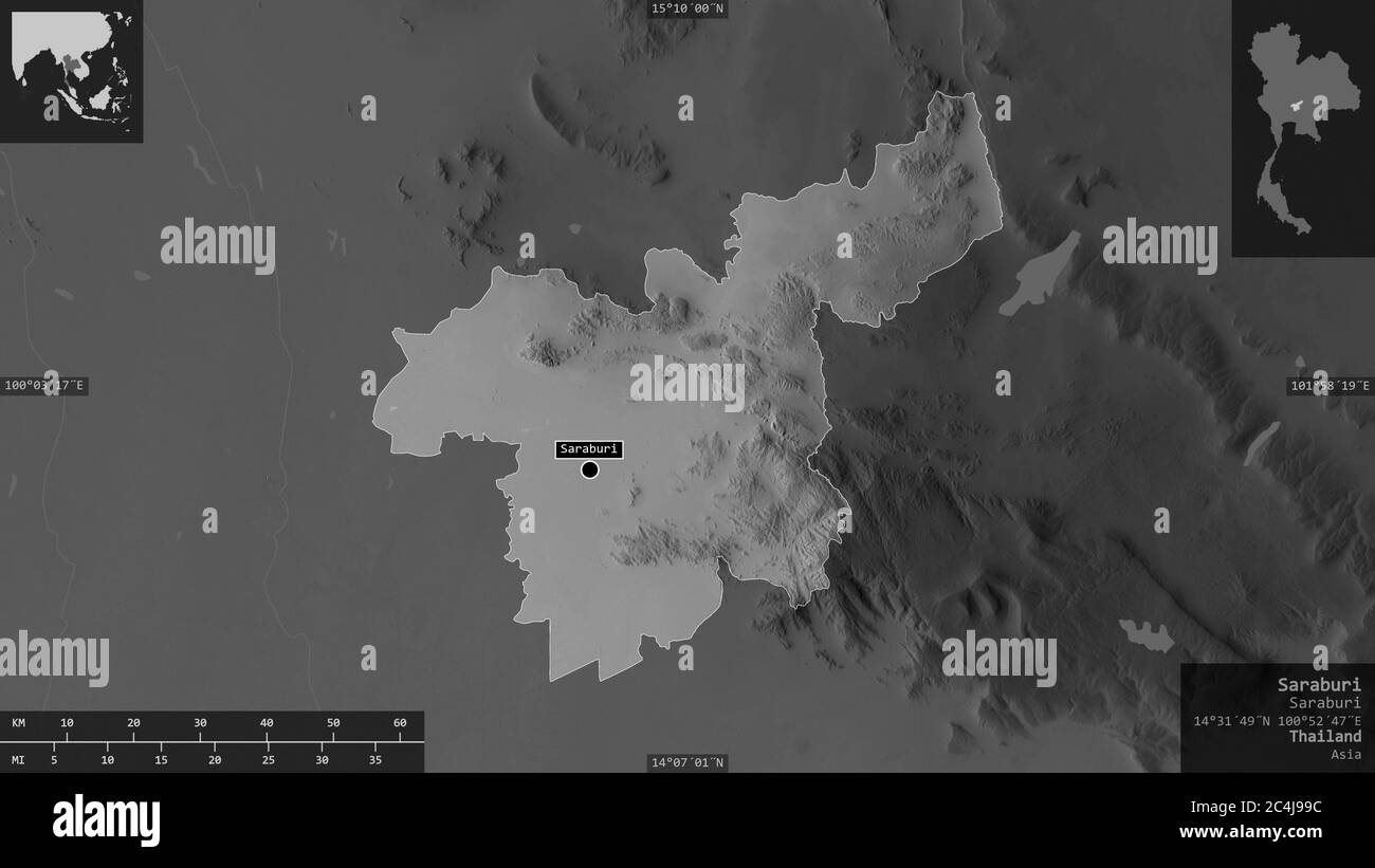 Map of saraburi hi-res stock photography and images - Alamy