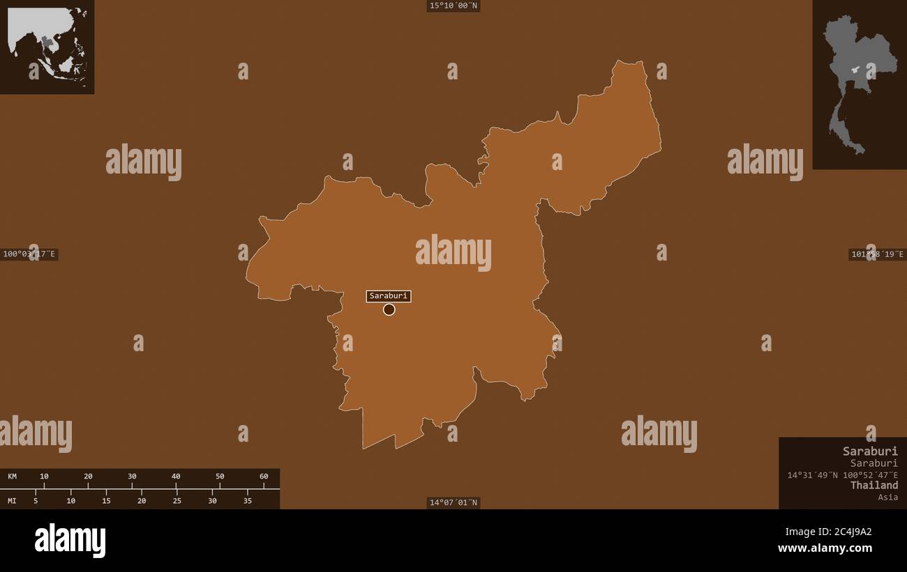 Map of saraburi hi-res stock photography and images - Alamy