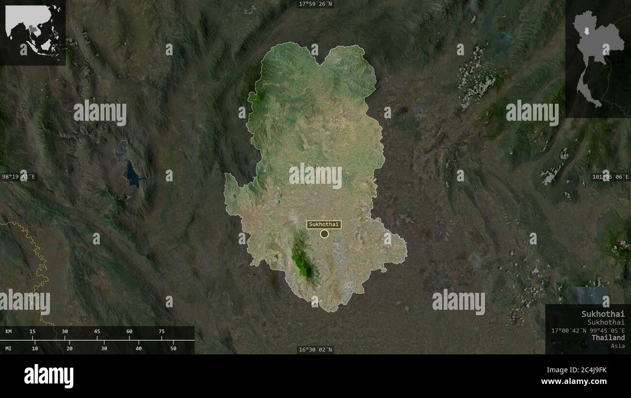 Sukhothai outline map hi-res stock photography and images - Alamy