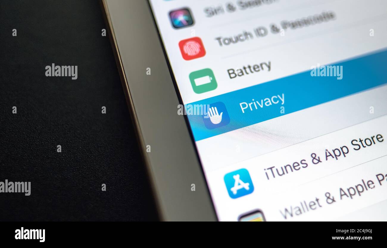 Privacy section hi-res stock photography and images - Alamy