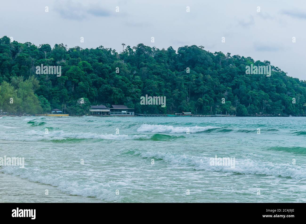 Long Set Beach, Koh Rong, Cambodia- Feb, 2020 : a beautiful beach ...