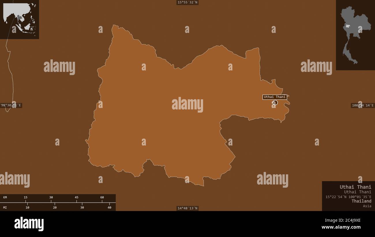 Uthai thani province map hi-res stock photography and images - Alamy