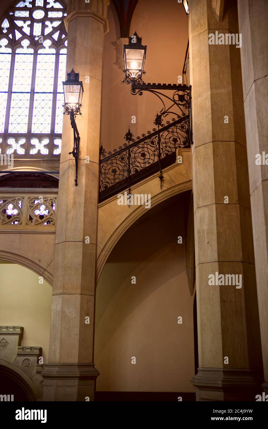 historic staircase in a castle Stock Photo - Alamy