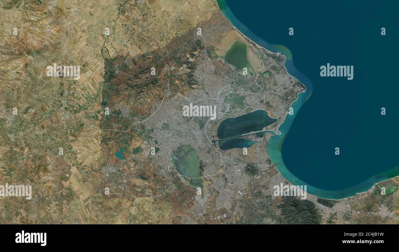 Satellite view of tunis map hi-res stock photography and images - Alamy