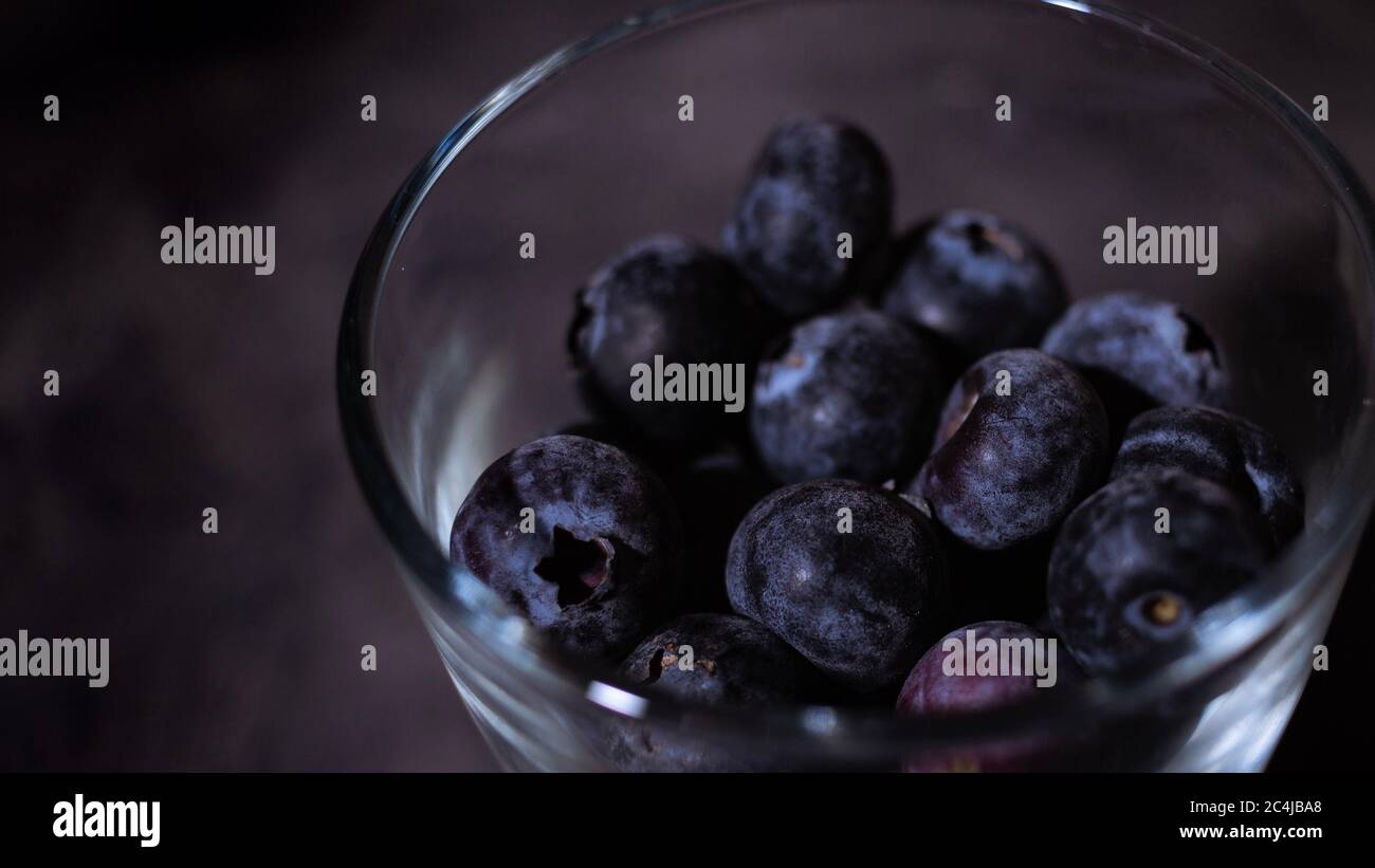 Fresh Organic Raw Blueberries Stock Photo - Alamy