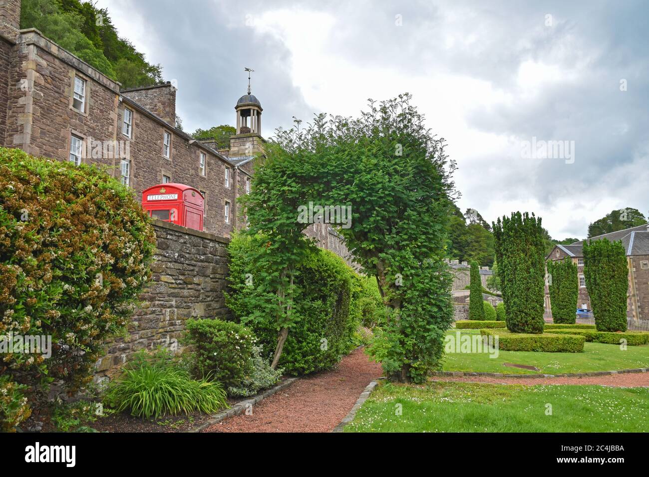 New Lanark UNESCO world heritage site in Scotland, UK showing ...