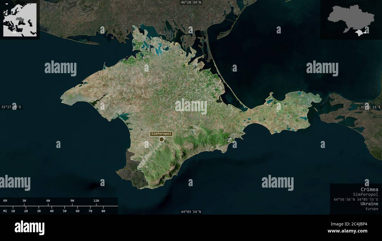Crimea map satellite hi-res stock photography and images - Alamy