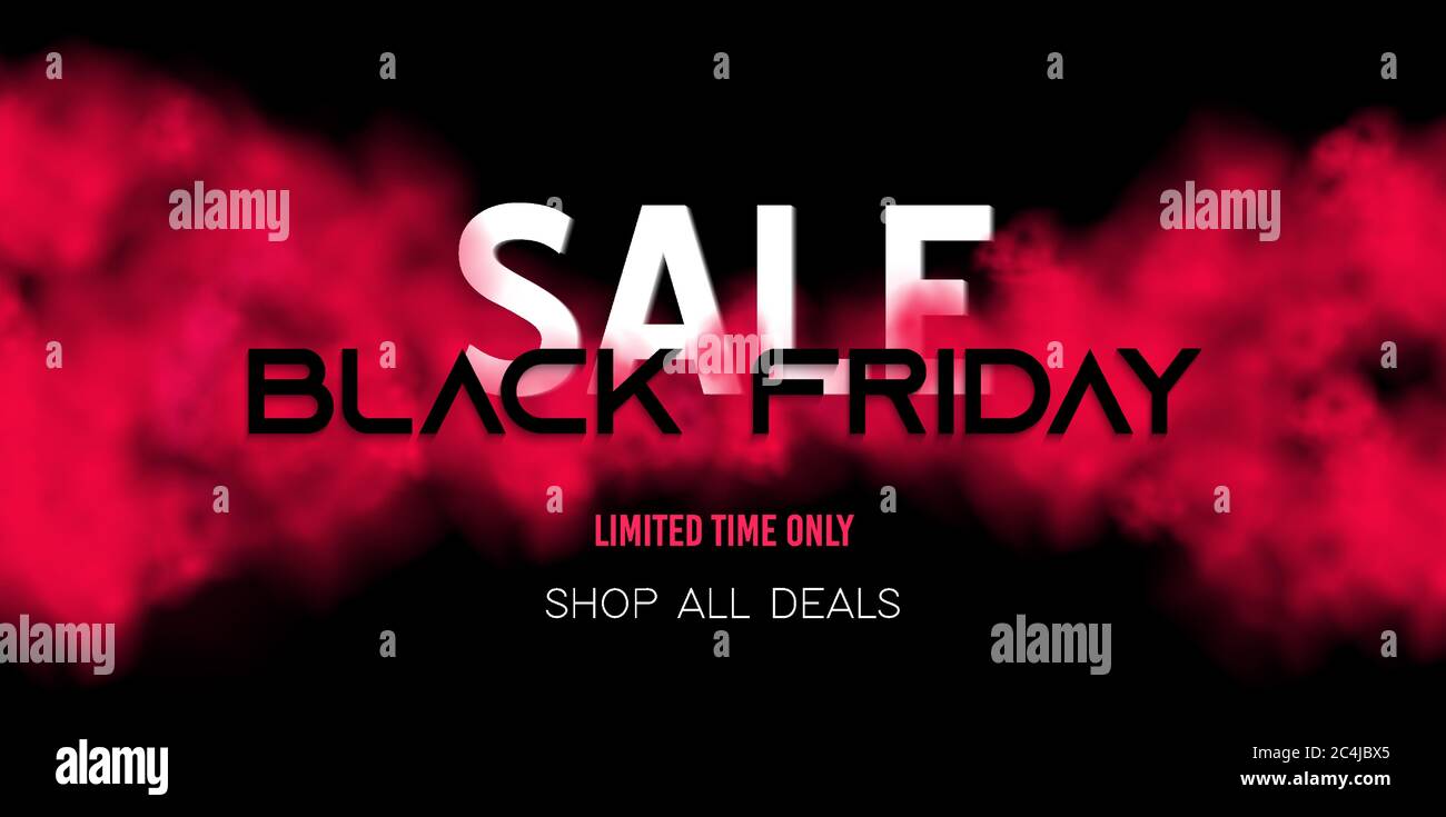 Black friday website banner Stock Vector Images - Alamy