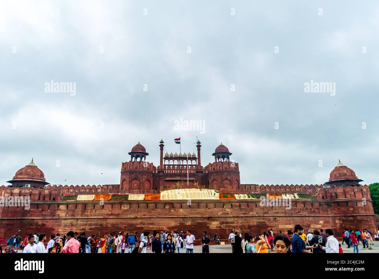 Red Fort, Delhi, India- a view from a different angle Stock Photo - Alamy