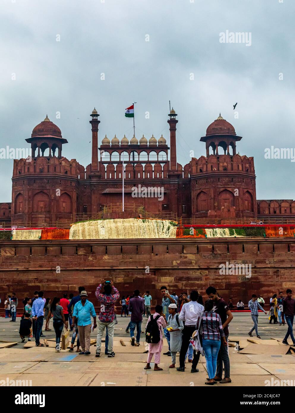 Red Fort, Delhi, India- a view from a different angle Stock Photo - Alamy