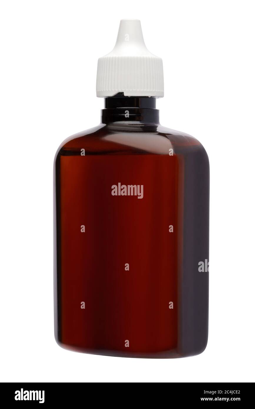 Medicine bottle syrup isolated on white backgroundf with clipping path ...