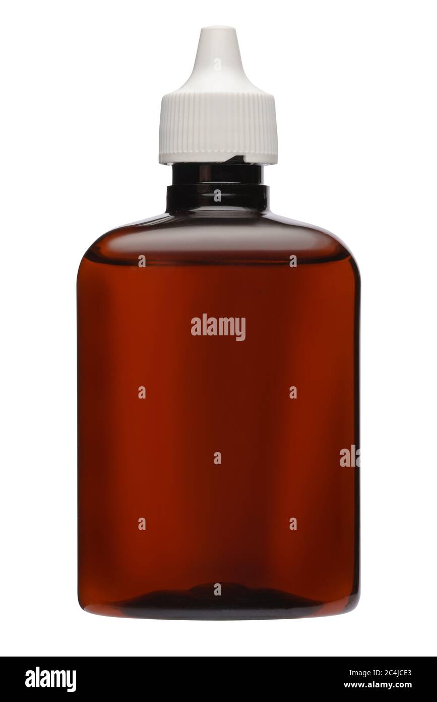 Medicine bottle syrup isolated on white backgroundf with clipping path ...