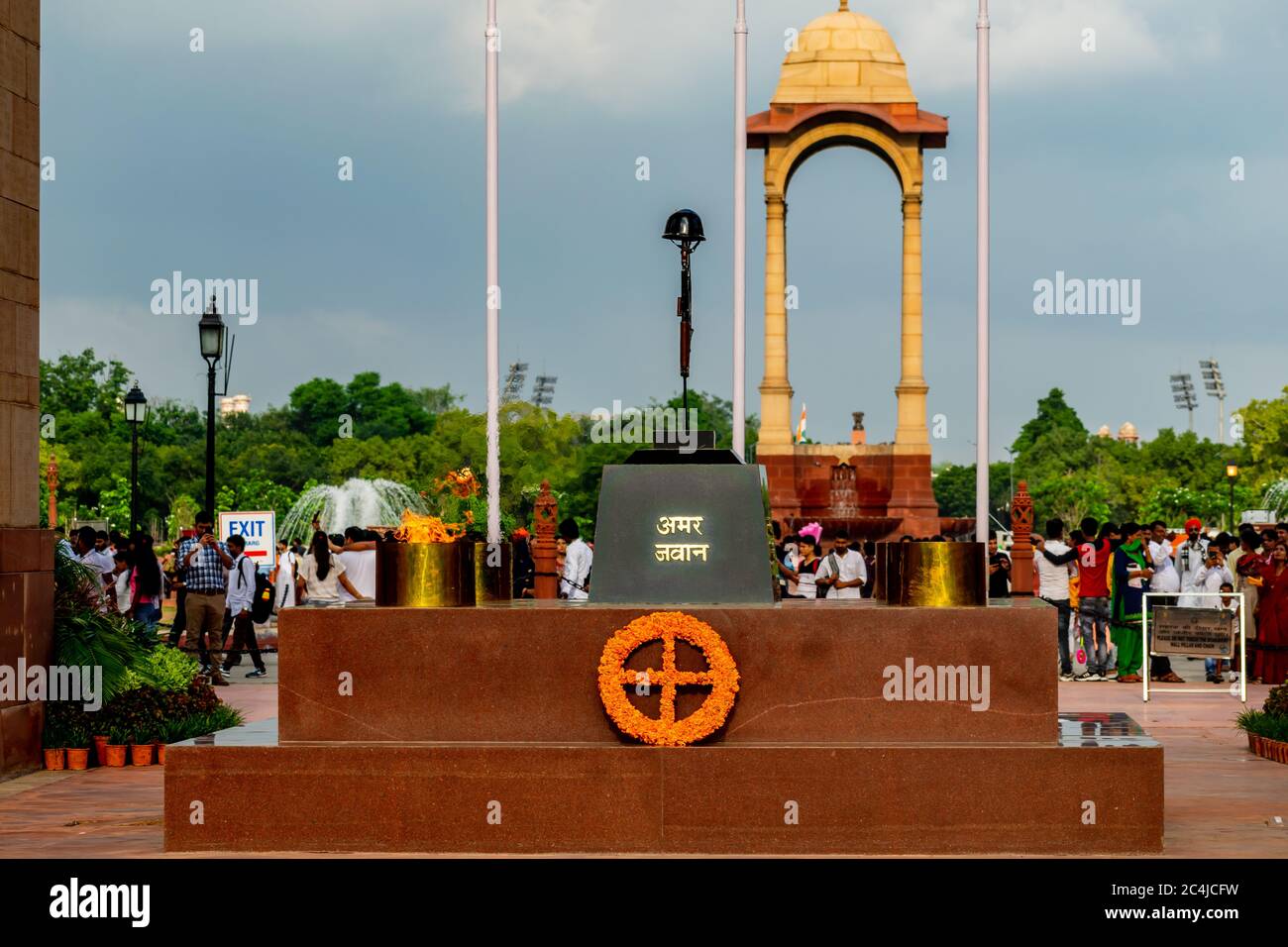 India Gate, New Delhi, India; 26-Apr-2018; The Flame of the immortal ...