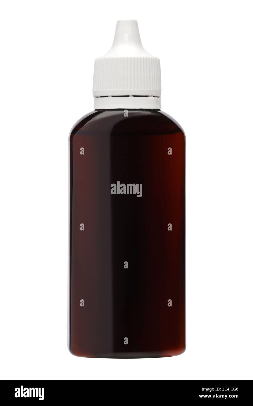 Medicine bottle syrup isolated on white backgroundf with clipping path ...