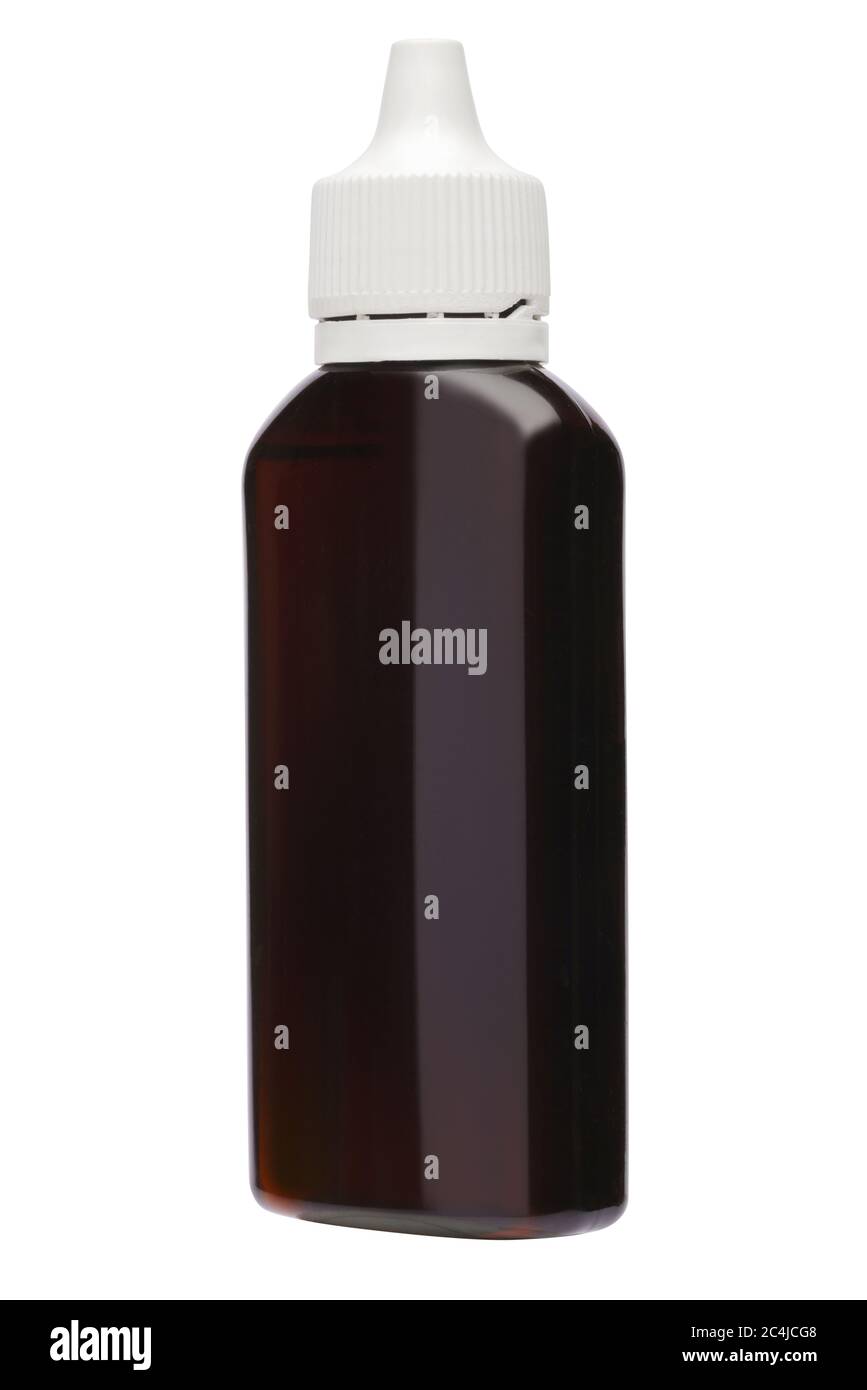Medicine bottle syrup isolated on white backgroundf with clipping path ...