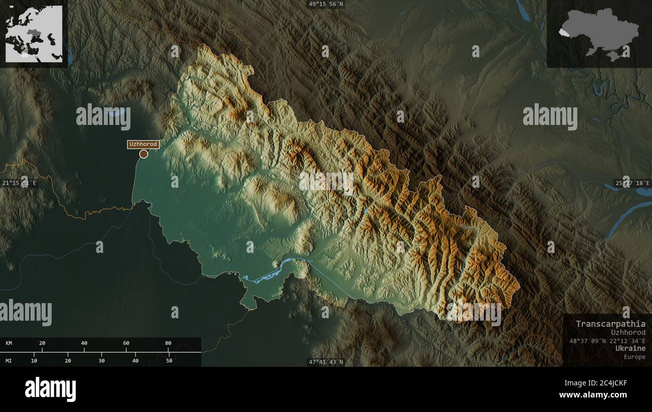 Ruthenia map hi-res stock photography and images - Alamy