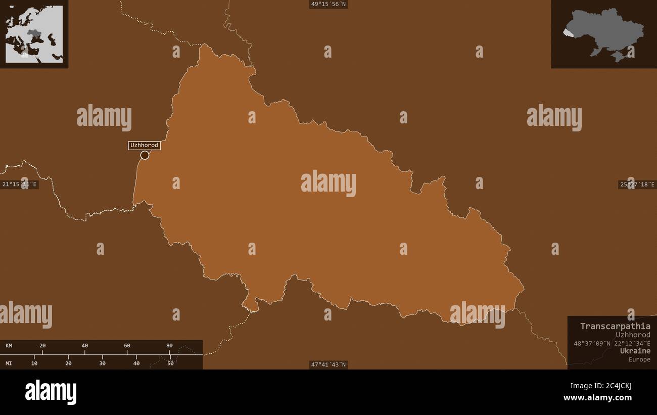 Transcarpathia map hi-res stock photography and images - Alamy