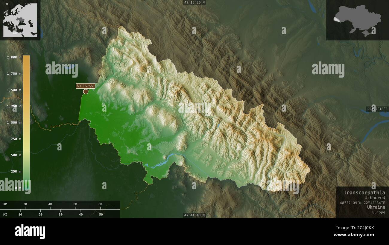 Ruthenia map hi-res stock photography and images - Alamy