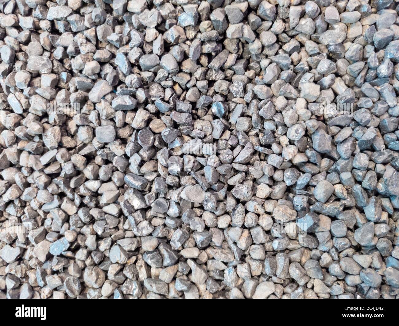 Pebble ground Gray that is used to decorate the interior of a Japanese ...