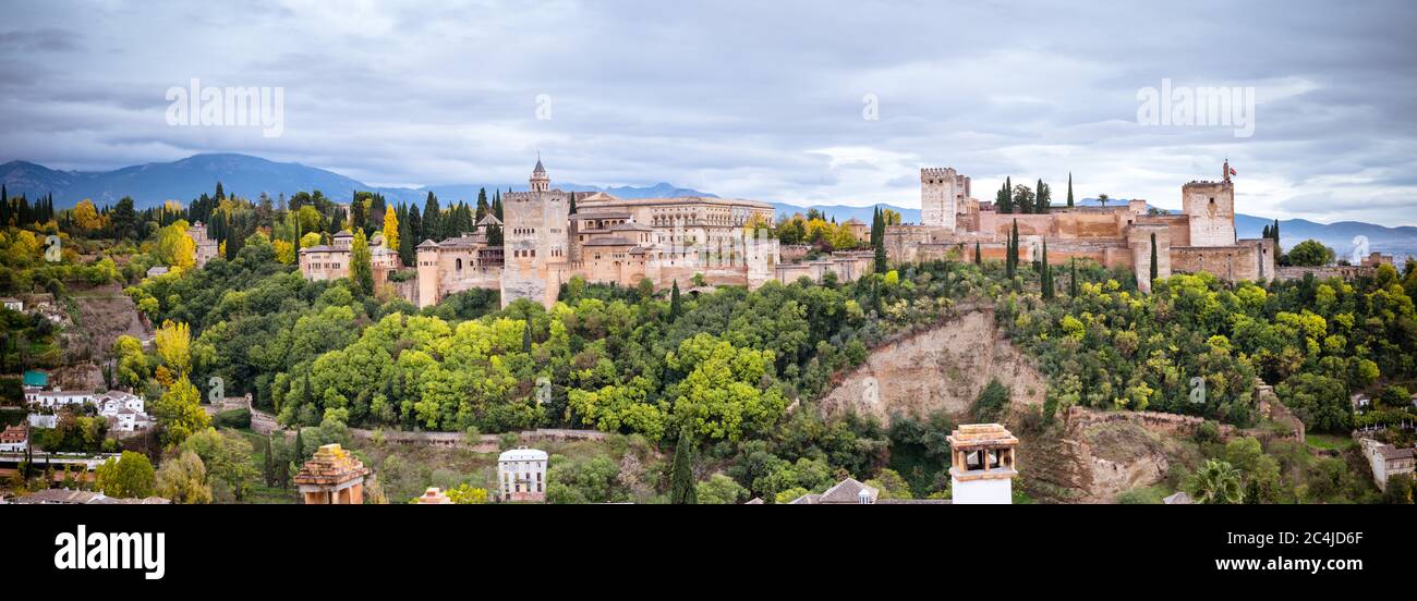Wide angle alhambra view hi-res stock photography and images - Alamy