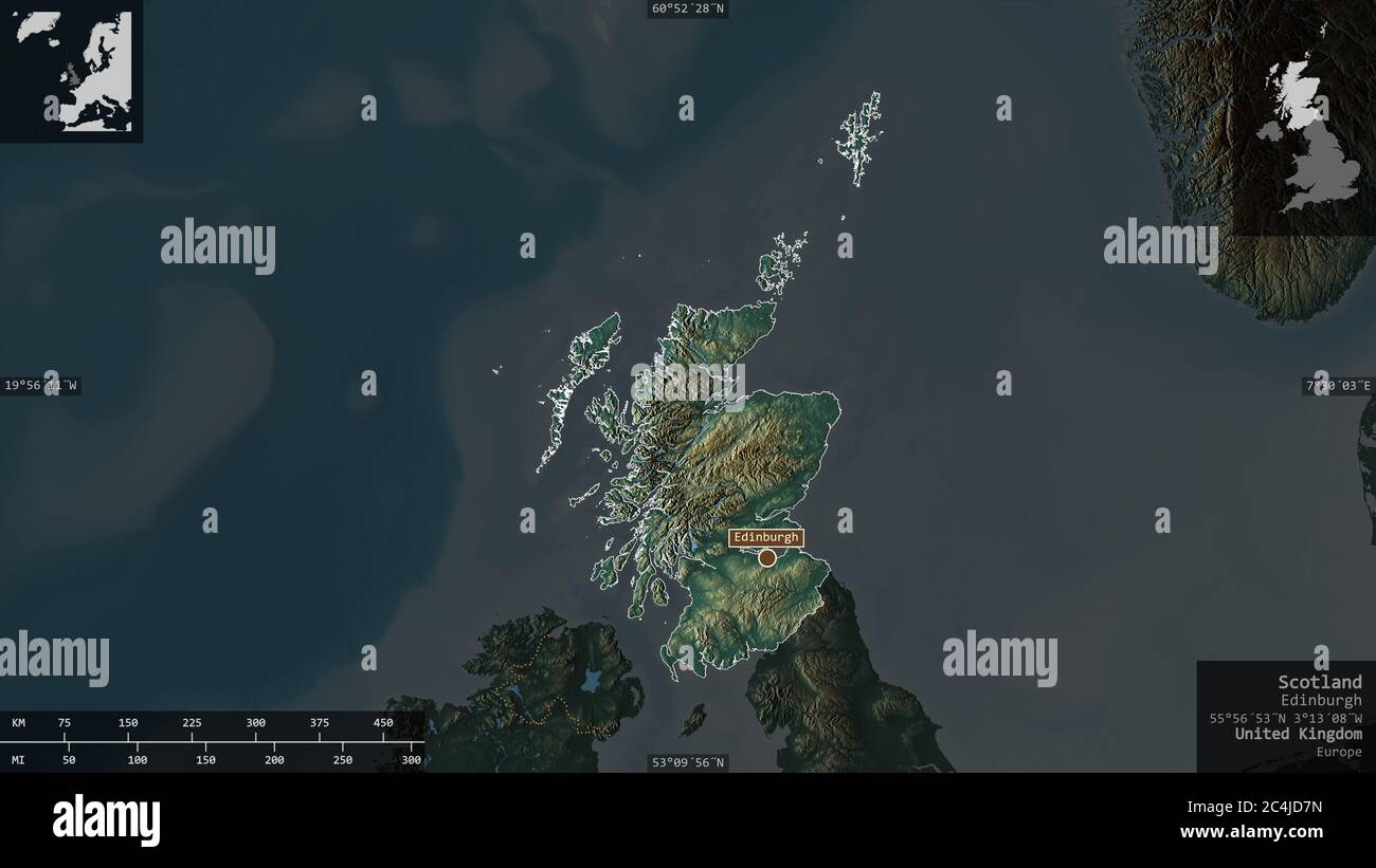 Relief map of scotland hi-res stock photography and images - Alamy