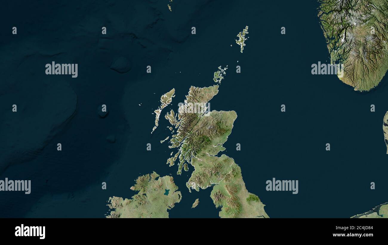 Satellite view scotland hi-res stock photography and images - Alamy