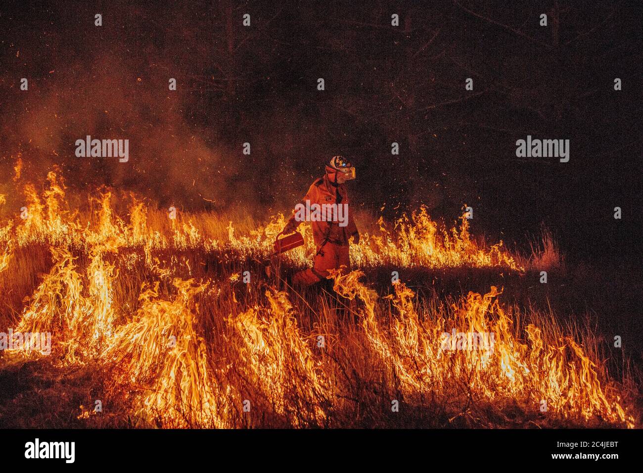 Firefighter drip torch hi-res stock photography and images - Alamy