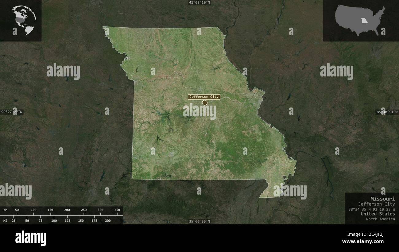 Map satellite geography missouri hi-res stock photography and images ...