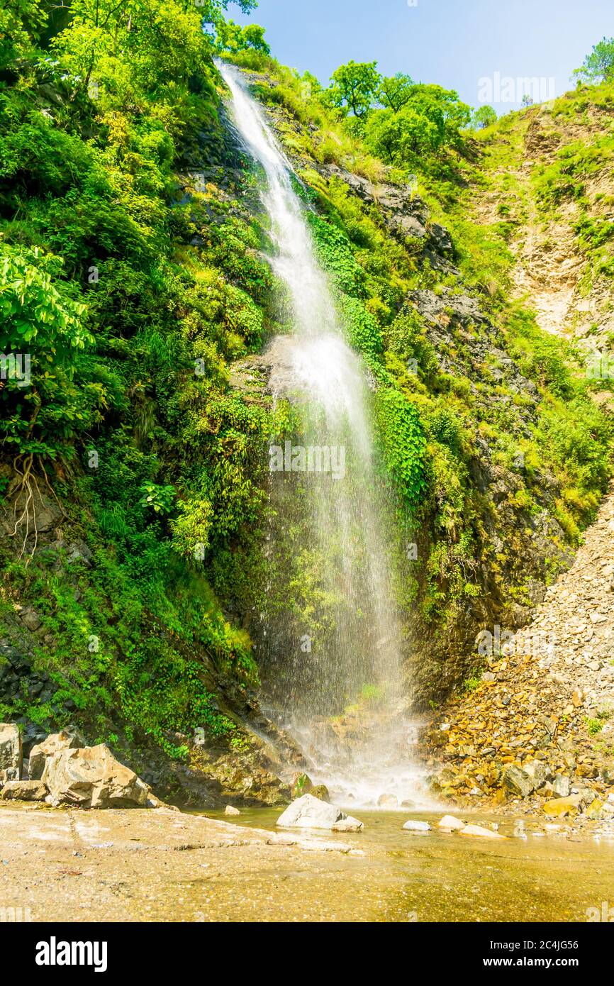 A perennial roadside waterfall, Mussoorie, Uttarakhand, India Stock ...
