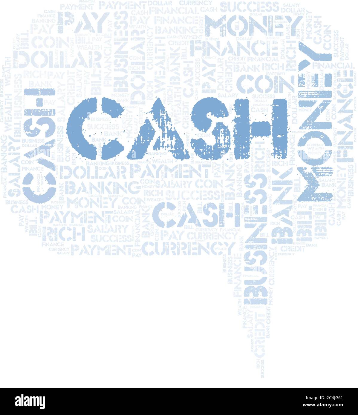 Cash typography word cloud. Wordcloud collage made with the text only ...