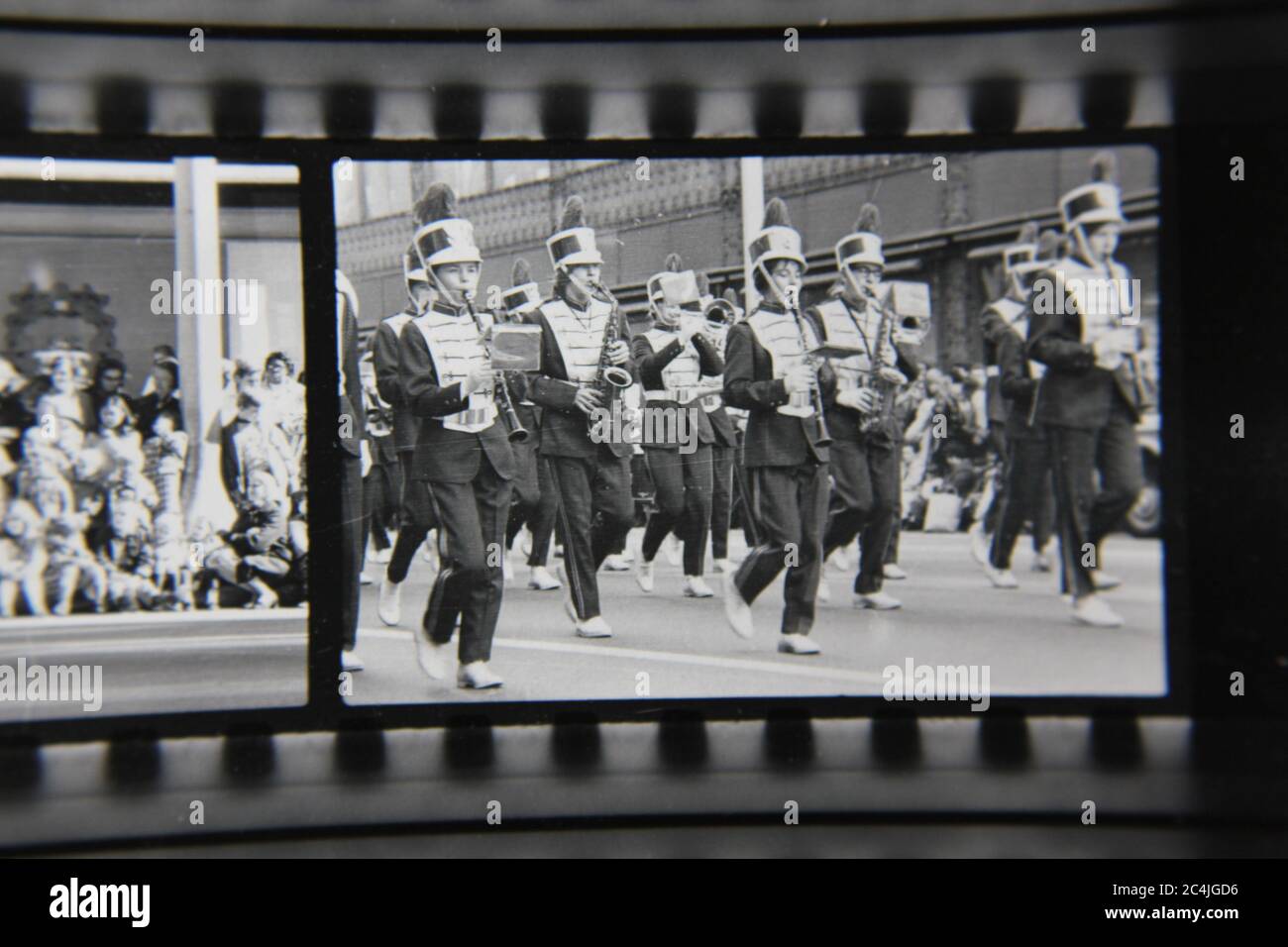 Fine 70s vintage contact print black and white photography of a high ...