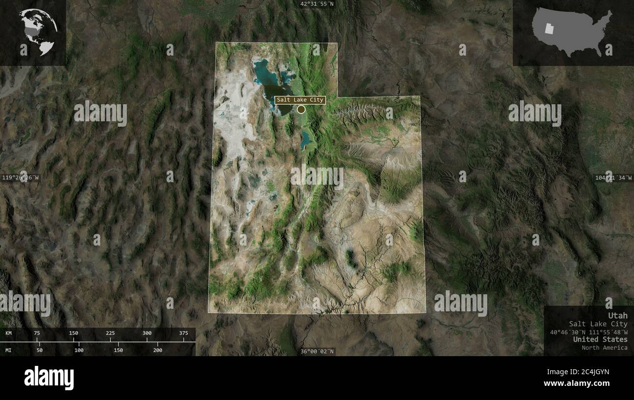 Map satellite geography utah hi-res stock photography and images - Alamy