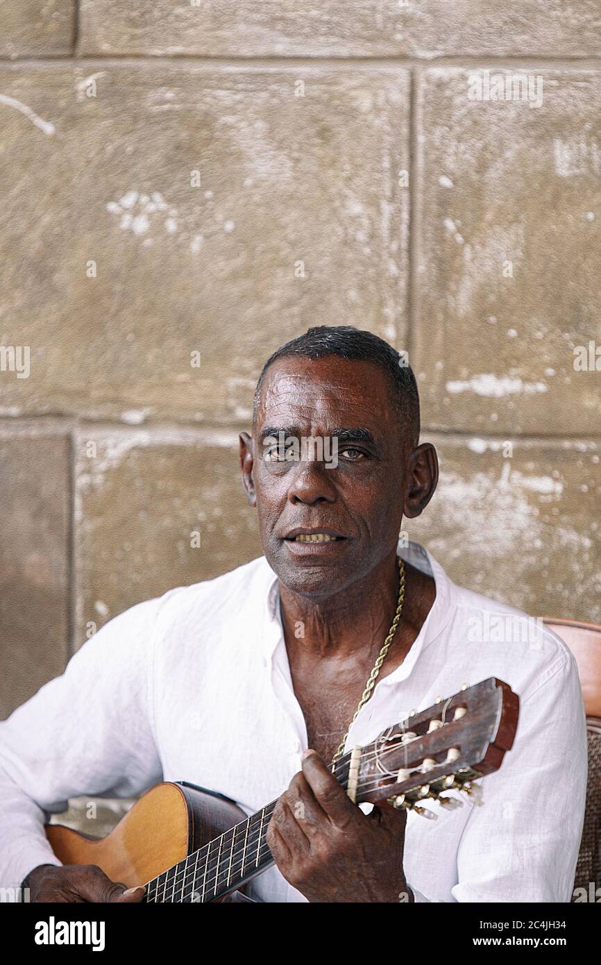 cuban musician in the havana streets, cuba Stock Photo - Alamy