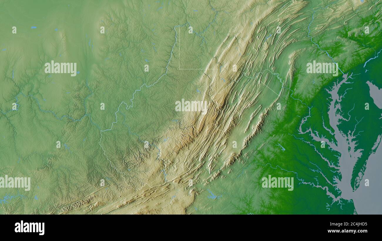 Map of virginia rivers hi-res stock photography and images - Alamy