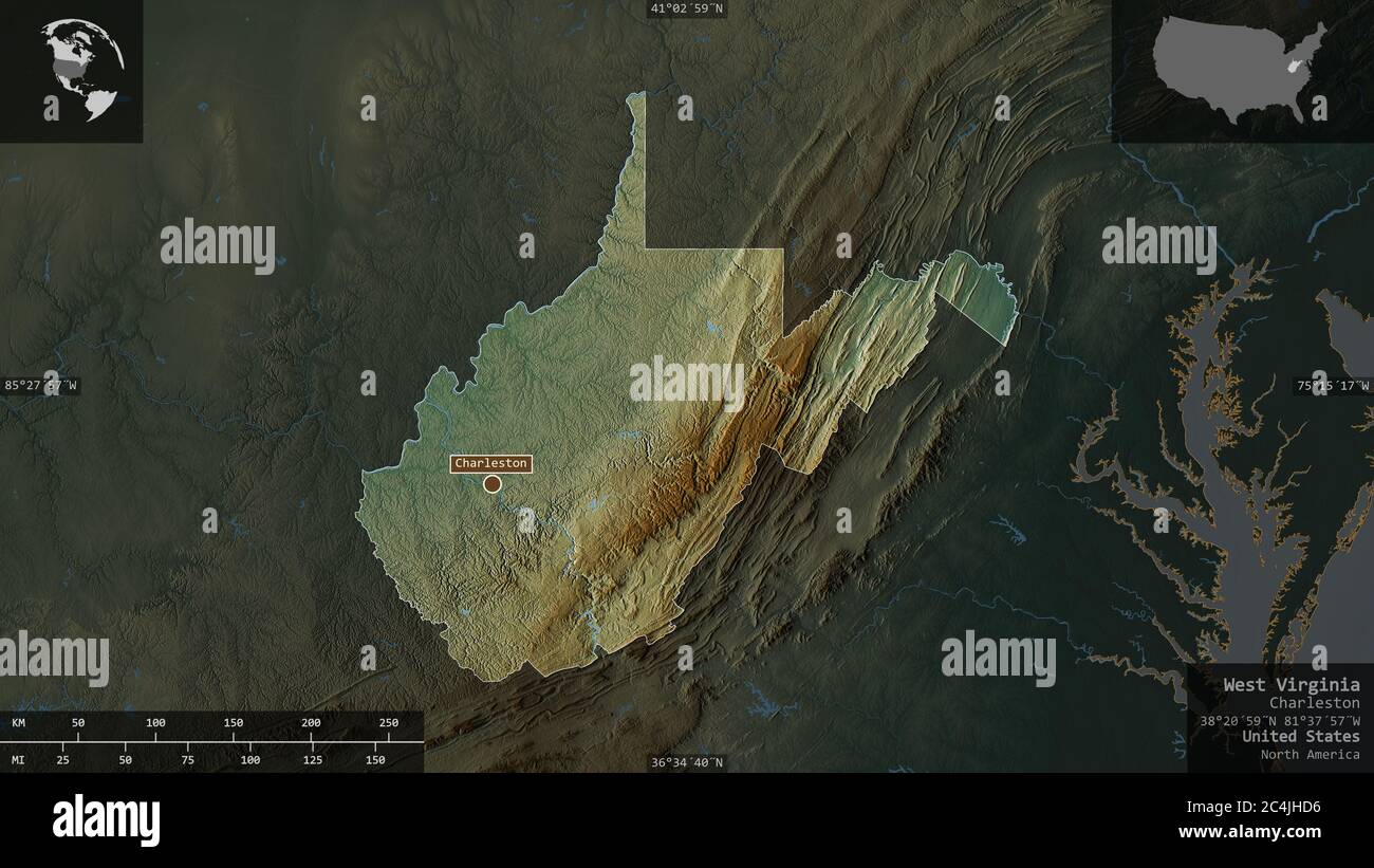 Map of virginia rivers hi-res stock photography and images - Alamy