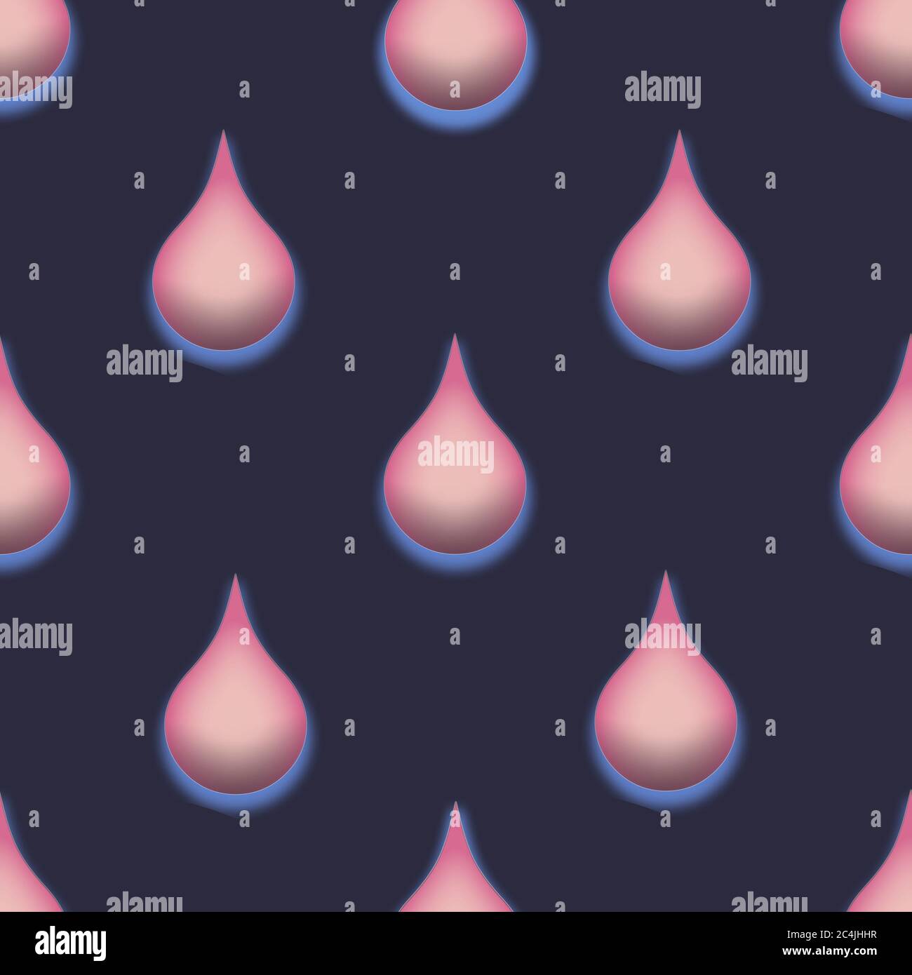 3d effect blush and blue colored flower bud shaped graphic design ...