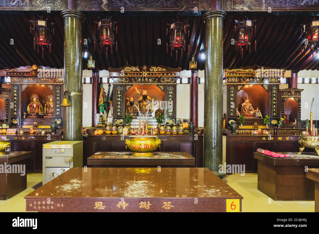 Miri, Sarawak, Malaysia: Interior view of Taoist temple "Tua Pek Kong ...