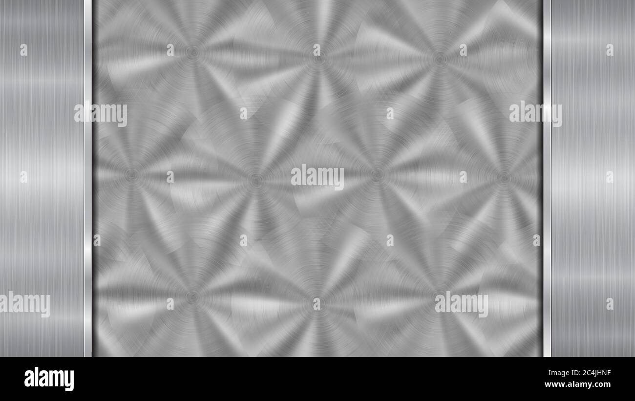 Two steel metal plates Stock Vector Images - Alamy