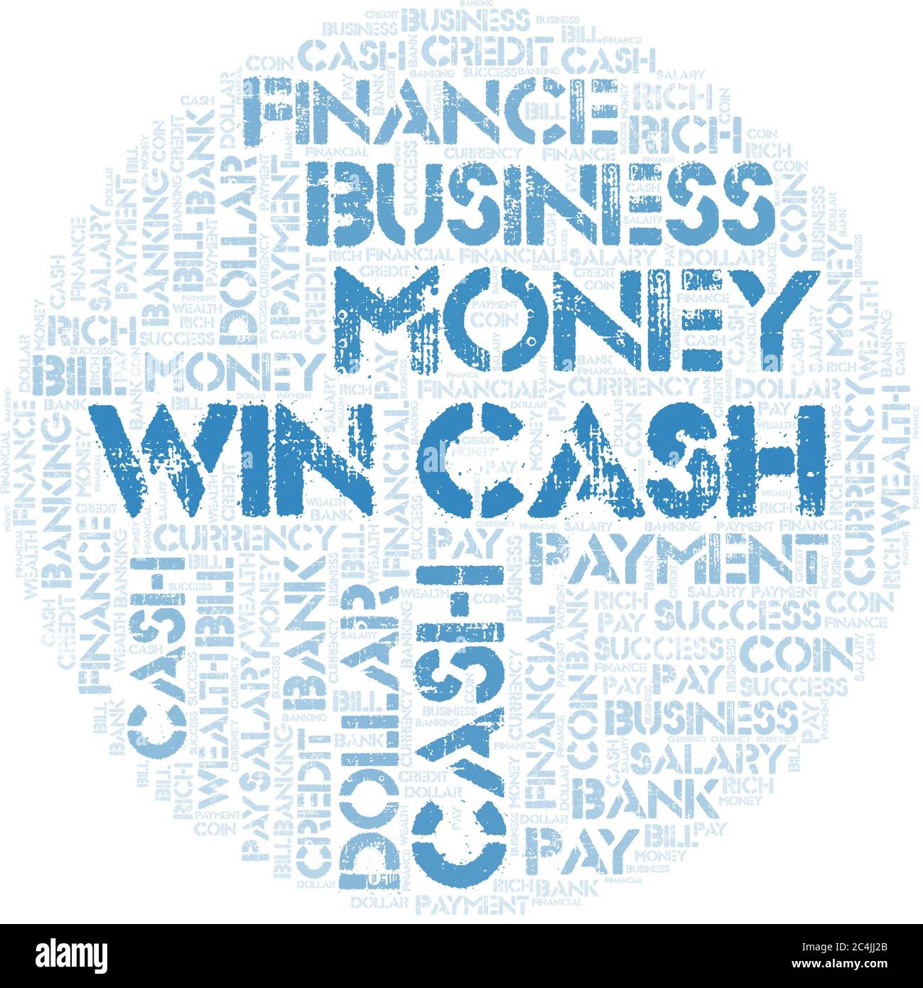Win Cash typography word cloud. Wordcloud collage made with the text ...
