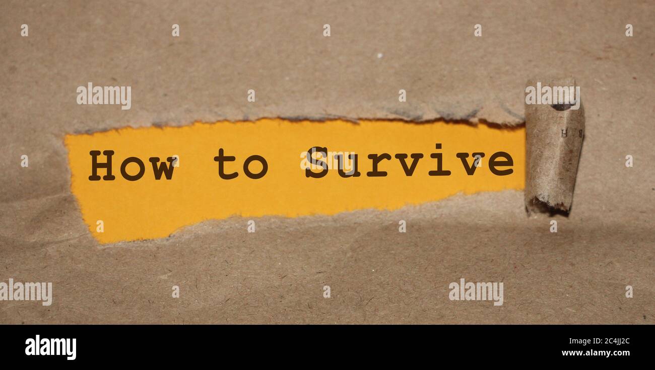 Survive text written in hi-res stock photography and images - Alamy