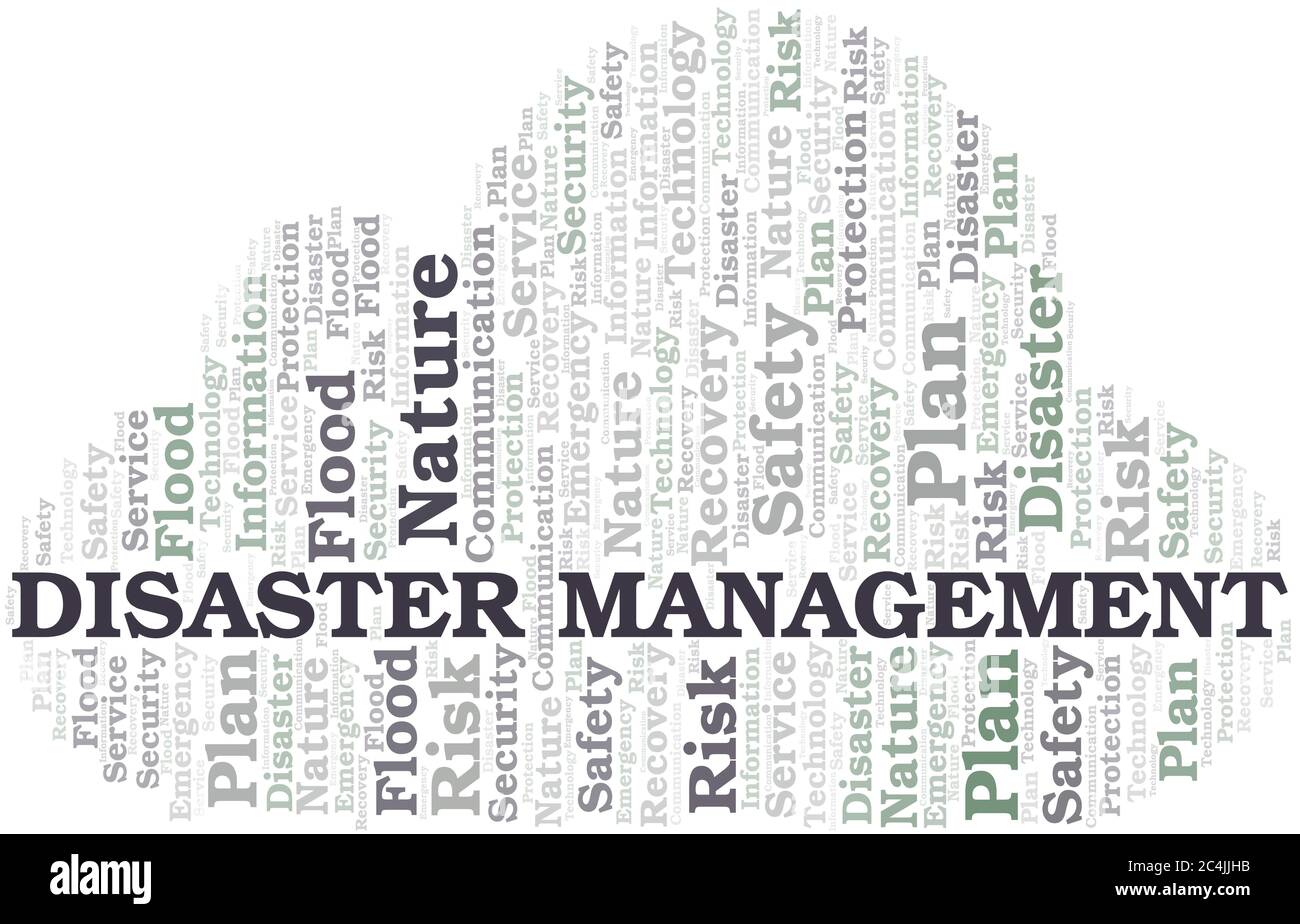 Disaster Management Typography Vector Word Cloud Wordcloud Collage Made With The Text Only 