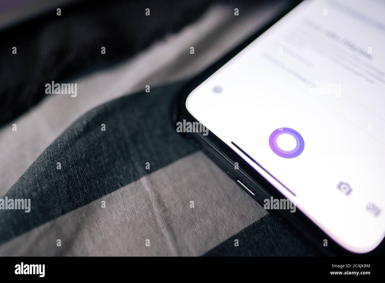 iPhone with voice assistant Alice from Yandex on the screen Stock Photo ...