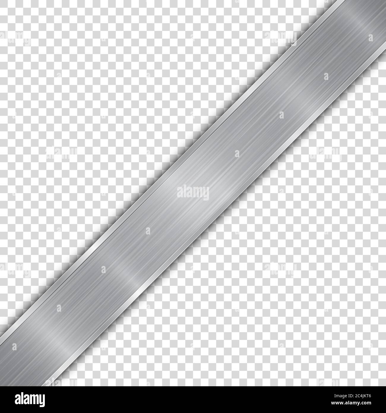 Polished plate in silver colors with metal texture, glares and shiny ...