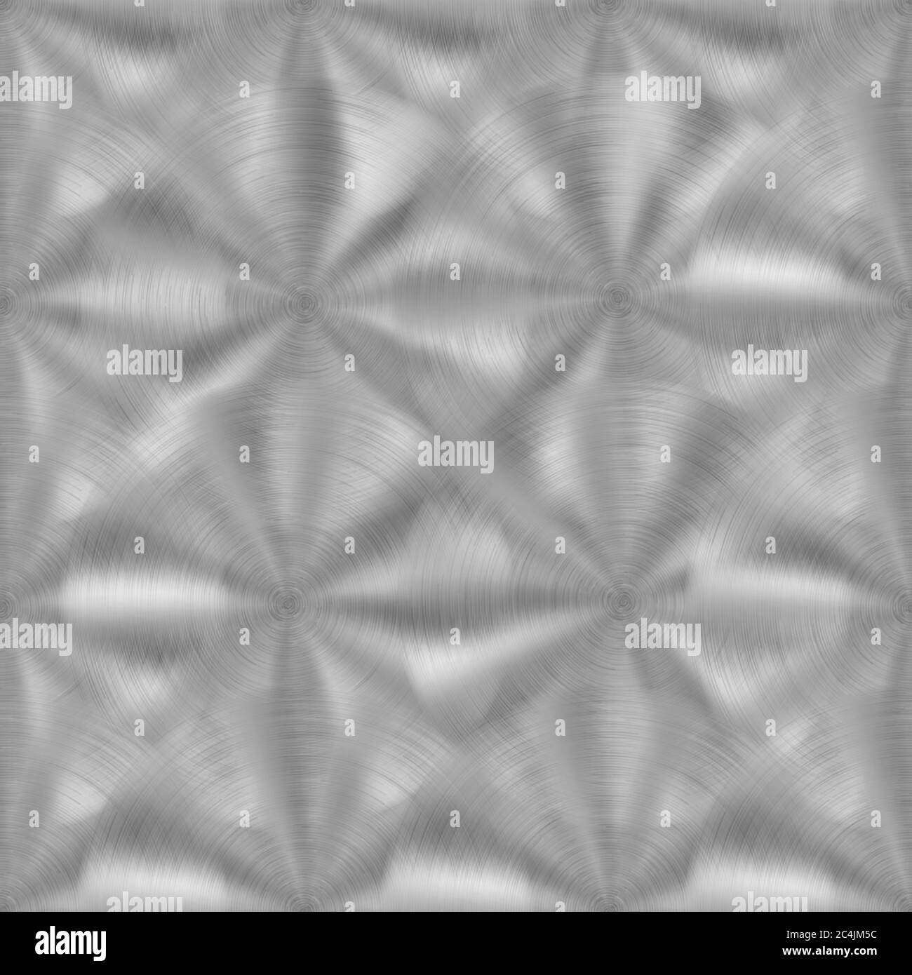 Abstract shiny metal seamless pattern with circular brushed texture in ...