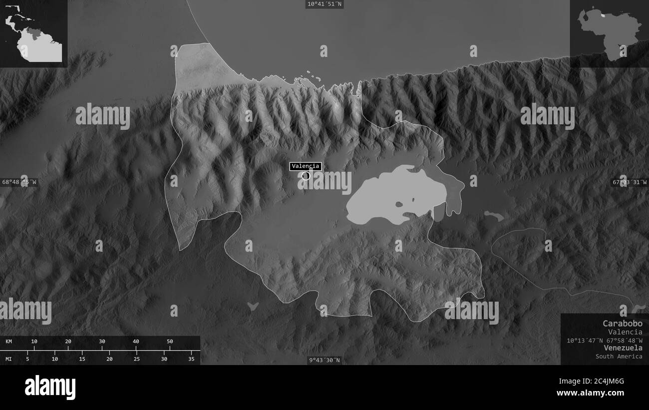 Valencia carabobo map hi-res stock photography and images - Alamy